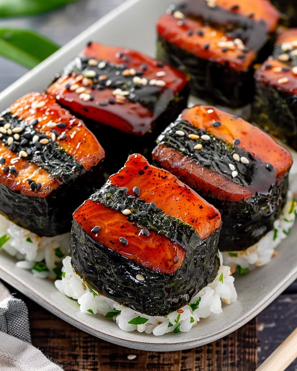 Easy Hawaiian Spam Musubi with Sushi Nori Seaweed - Irresistible Flavor!